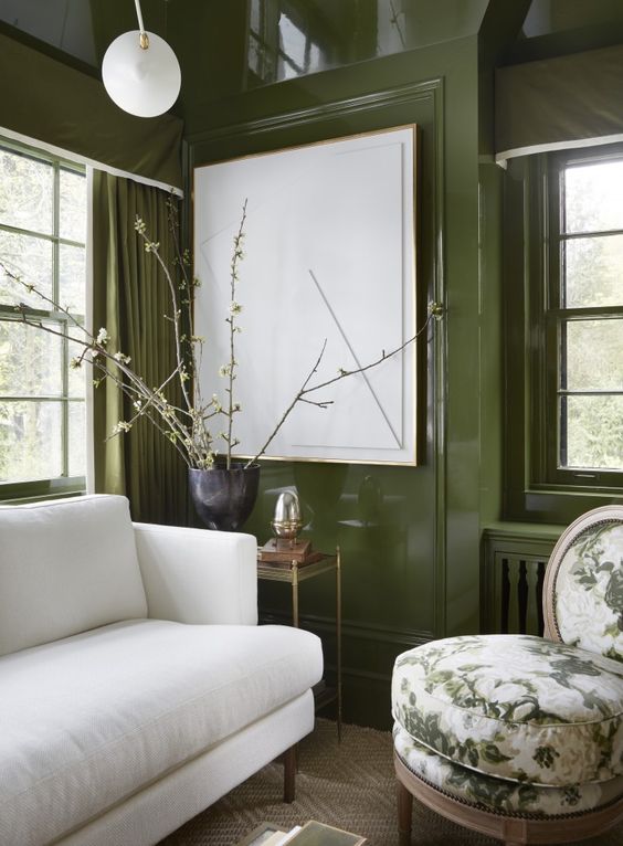 Moss Green is Having a Moment – Laura Casey Interiors, Interior ...